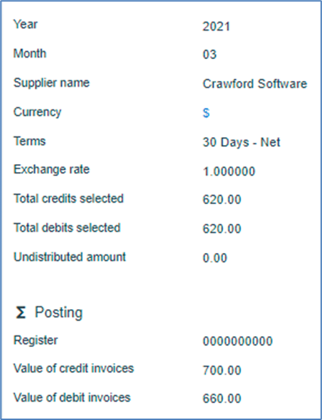 AP Invoice Contra | Crawford Software